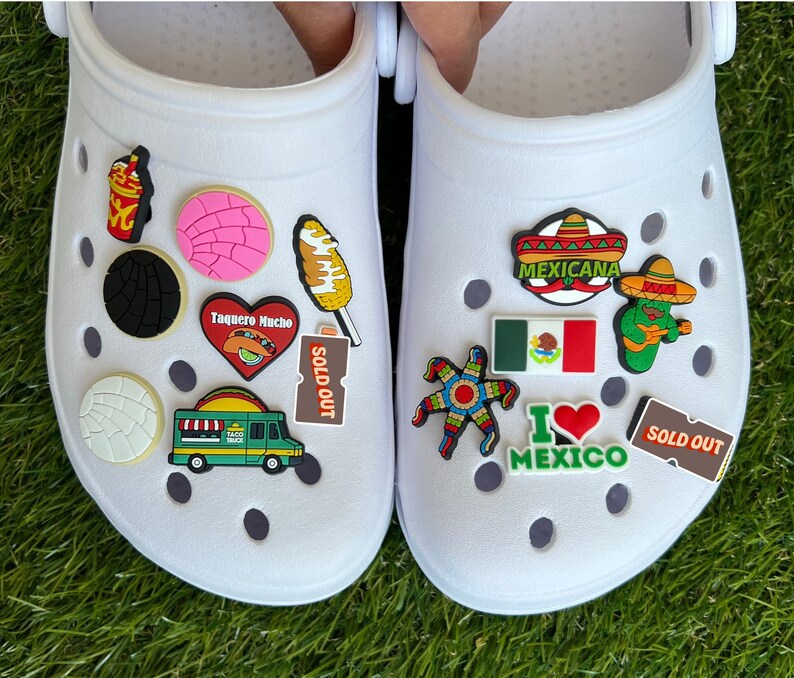Mexican Croc Charms Mexico Croc Charm Latino Shoe Charms - Etsy