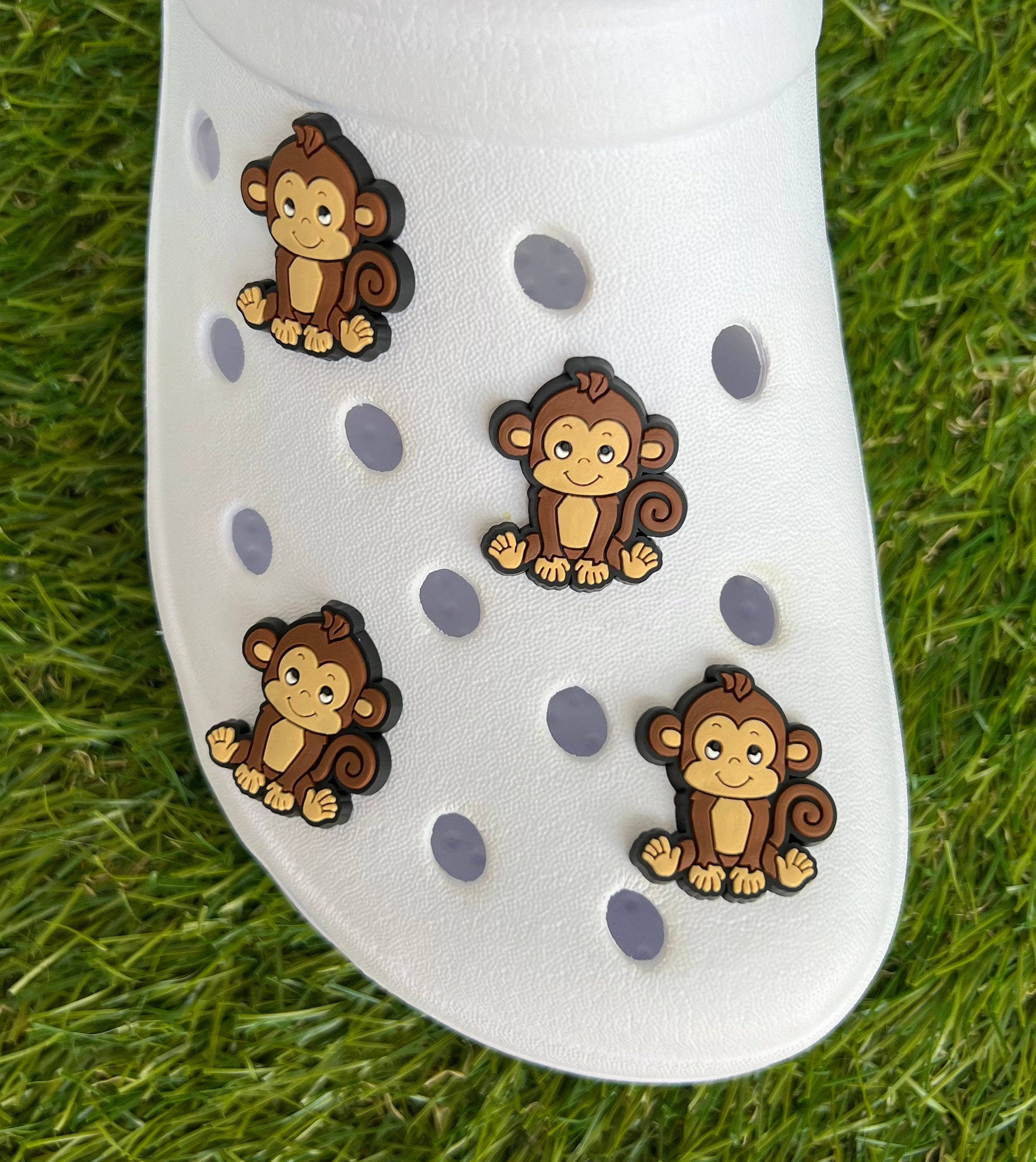 Cute Monkey Croc Charms Baby Monkey Shoe Charm Animal Shoe - Etsy