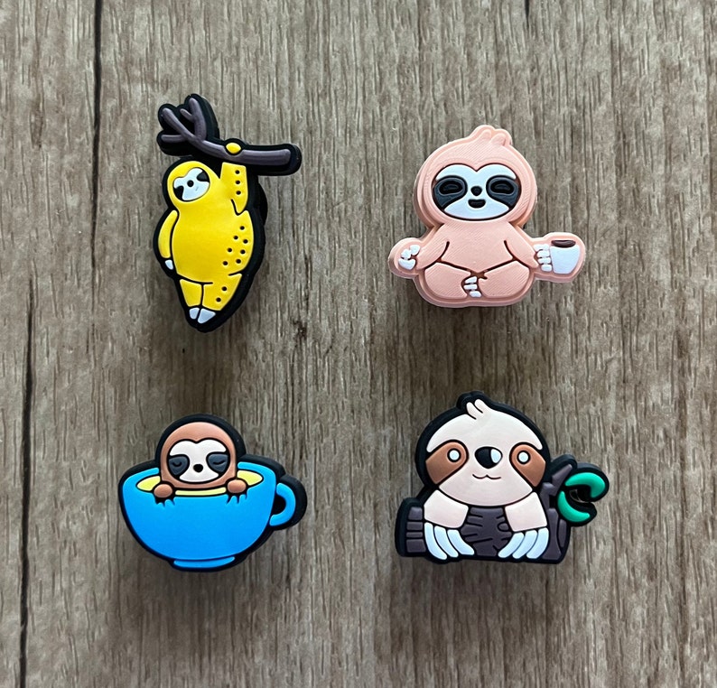 Cute Sloth Croc Charm Sloth Shoe Charms Cute Animals Shoe - Etsy