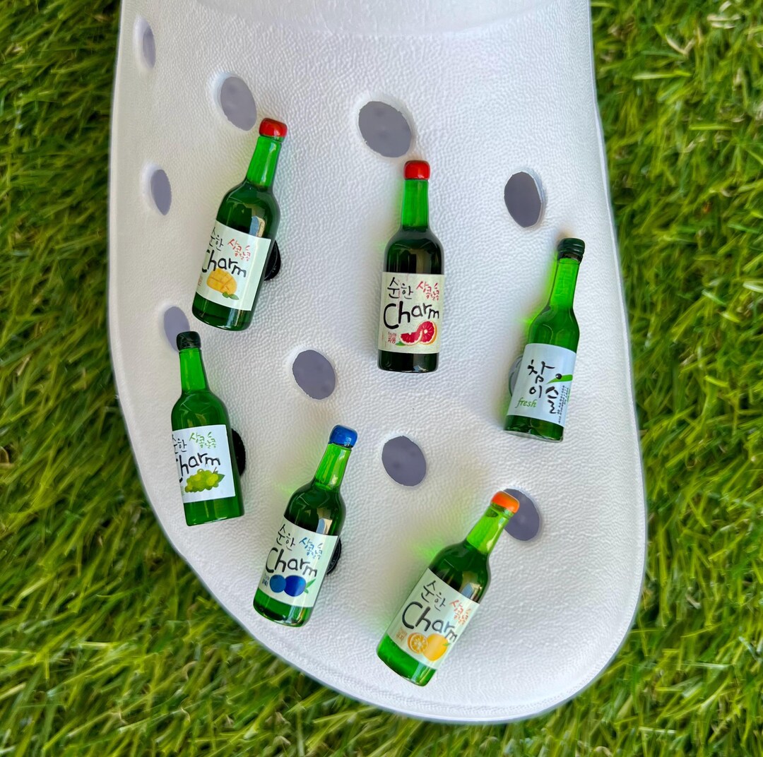 Fruit Soju Shoe Charms - Soju Mini Bottles Shoe Charm - 3D Korean ...