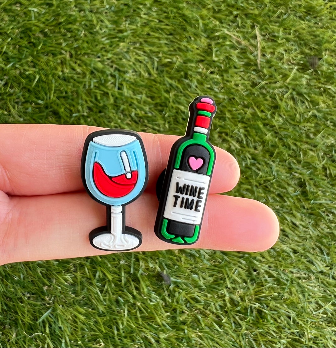 Wine Croc Charms Adult Beverage Shoe Charm Crocs Accessories Birthday ...