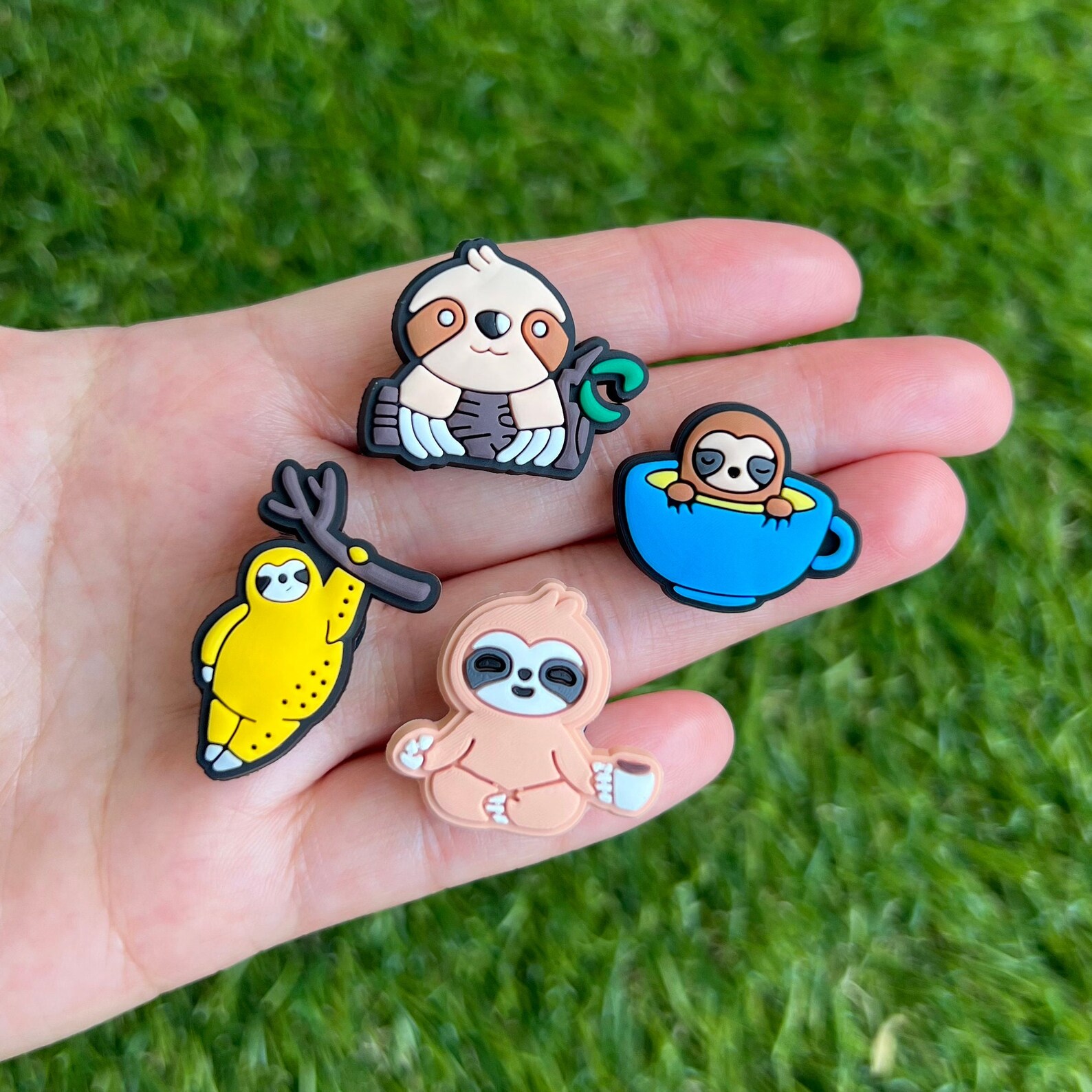 Cute Sloth Croc Charm Sloth Shoe Charms Cute Animals Shoe - Etsy