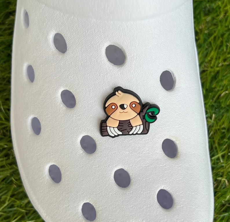 Cute Sloth Croc Charm Sloth Shoe Charms Cute Animals Shoe - Etsy