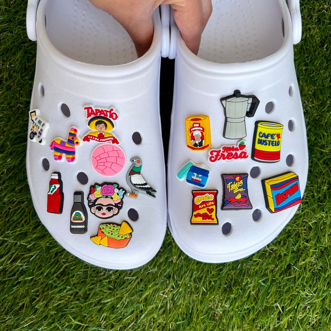 Mexican Hispanic Croc Charms Latino Shoe Clips Mexican - Etsy