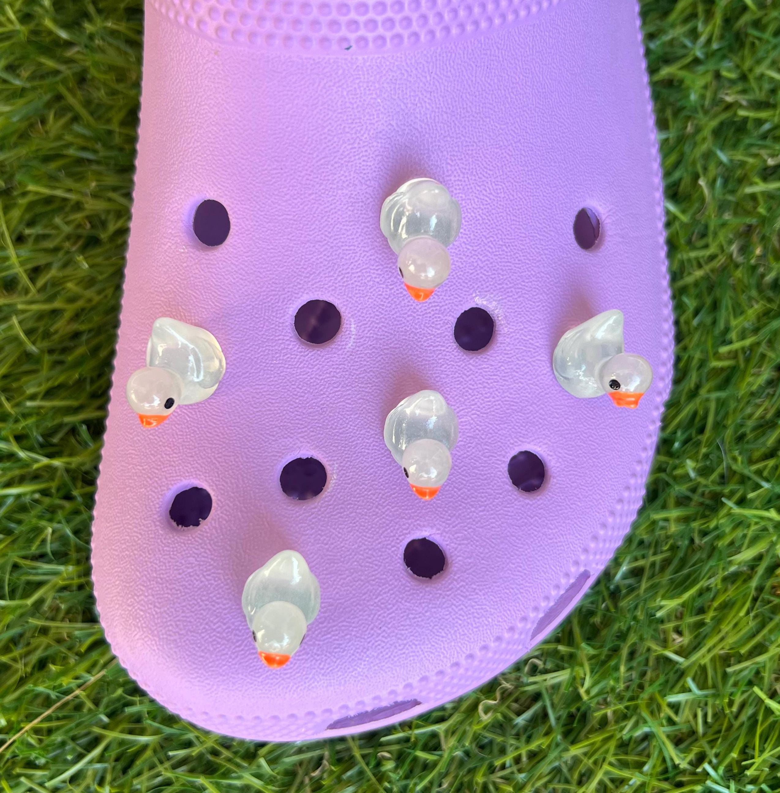 Glow in the 3D Duck Shoe Charm - Cute Duckling Shoe Charm - Kawaii Duck ...