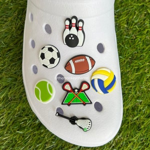 Sports Croc Charm Lacrosse Shoe Charm Basketball Charm Volleyball Charm ...