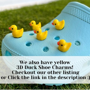 Glow in the 3D Duck Croc Charm Cute Duckling Shoe Charm Kawaii Duck ...