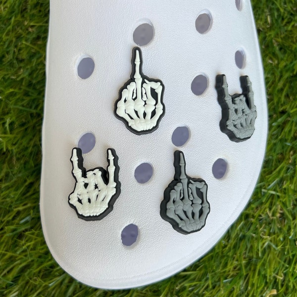 Middle Finger Croc Charm - Etsy