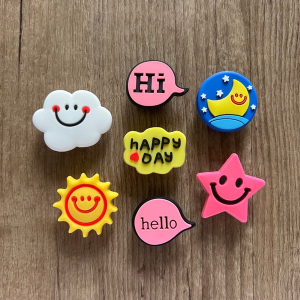 Sun Moon Croc Charms - Etsy