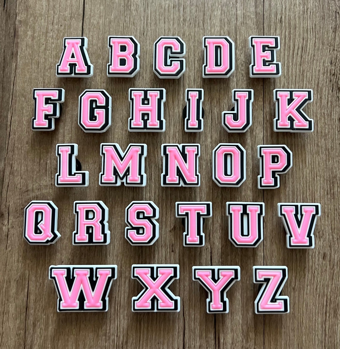 Pink Letters Croc Charms Pink Number Charm Birthday Gift - Etsy