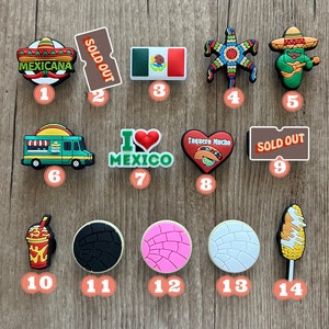 Mexican Croc Charms Mexico Croc Charm Latino Shoe Charms Shoe Pins for ...