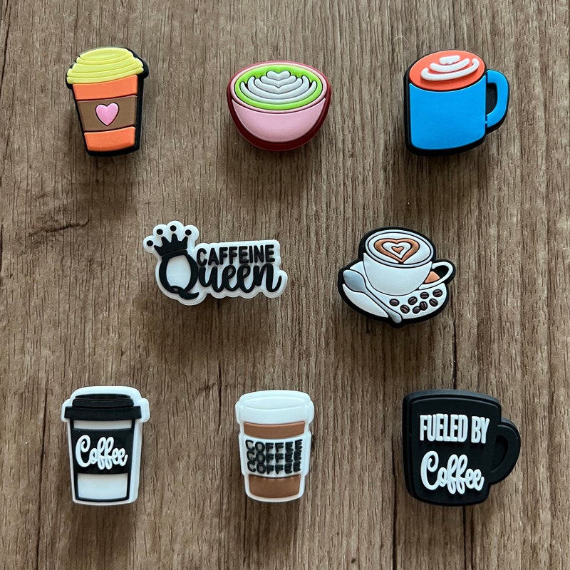 Matcha and Coffee Charms - Etsy