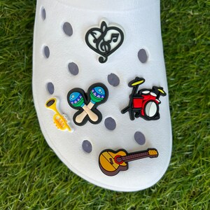 Music Themed Shoe Charms - Piano Shoe Charm - Guitar Shoe Charm - Music ...