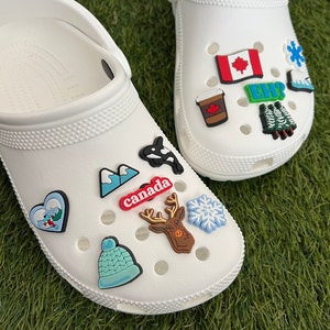 Canada Themed Shoe Charms - Canada Culture Charm - Canada Flag Shoe ...