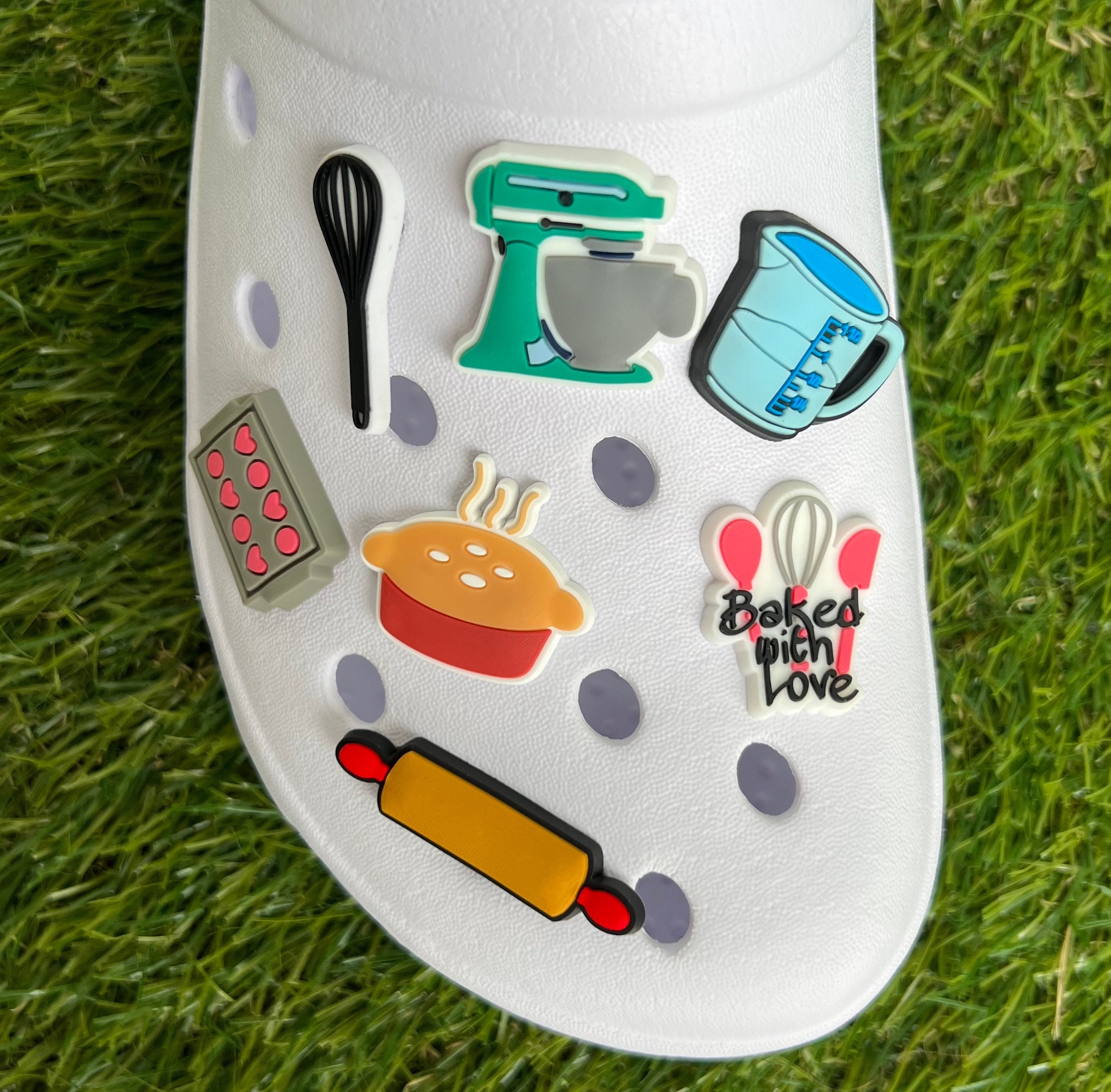 Baking Themed Shoe Charms - Baking Pastry Tools Shoe Pins - Baker Shoe ...