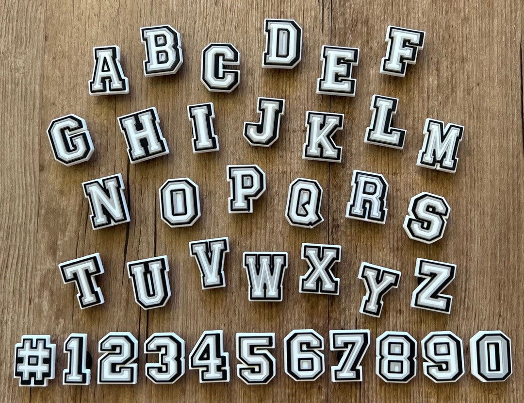 Personalized Letters Shoe Charms - Numbers - Birthday Gift - Alphabet ...