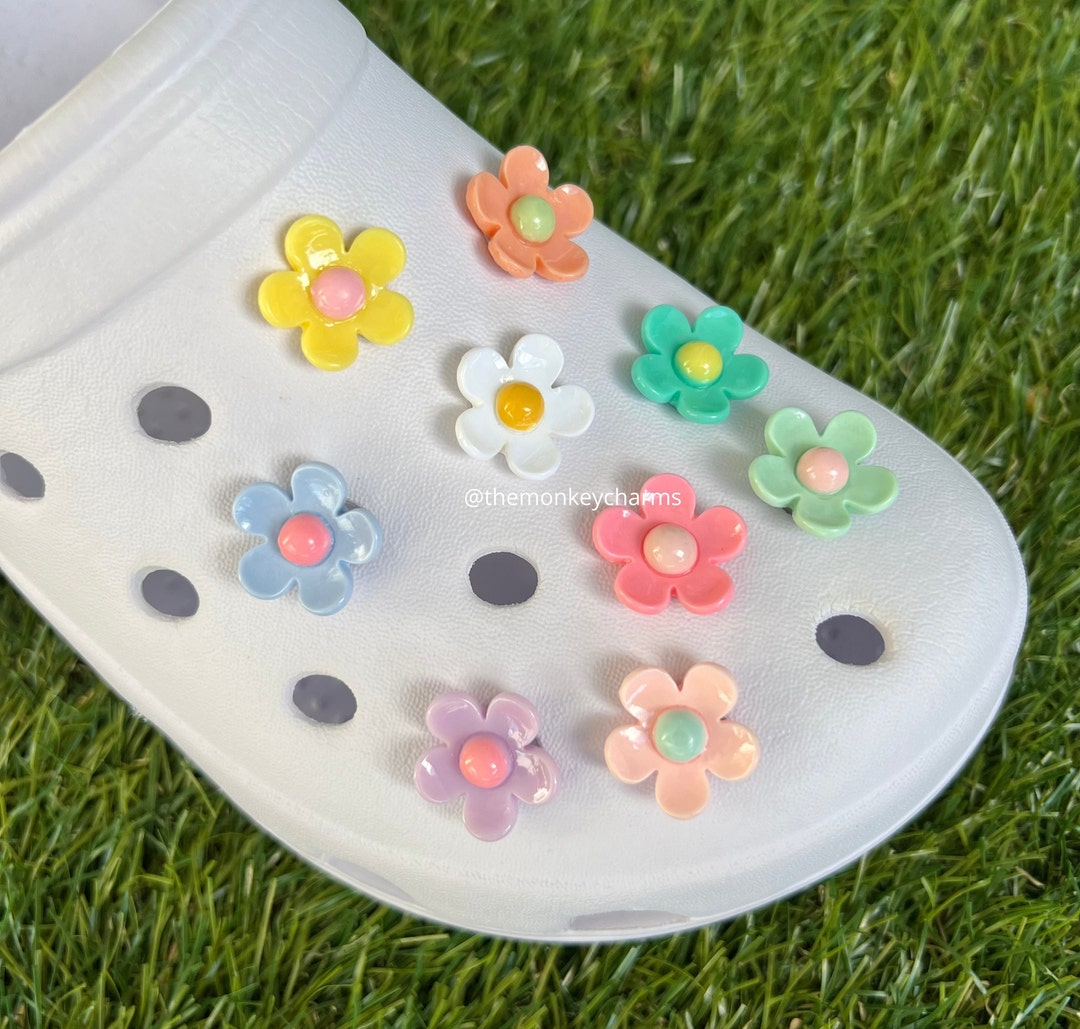 Flower Croc Charm Daisy Shoe Charms Retro Flower Charms Shoe Charms for ...