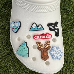 Canada Themed Shoe Charms - Canada Culture Charm - Canada Flag Shoe ...