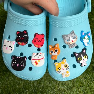 Cat Croc Charms Animal Lover Croc Charm Cute Shoe Charms Shoe ...