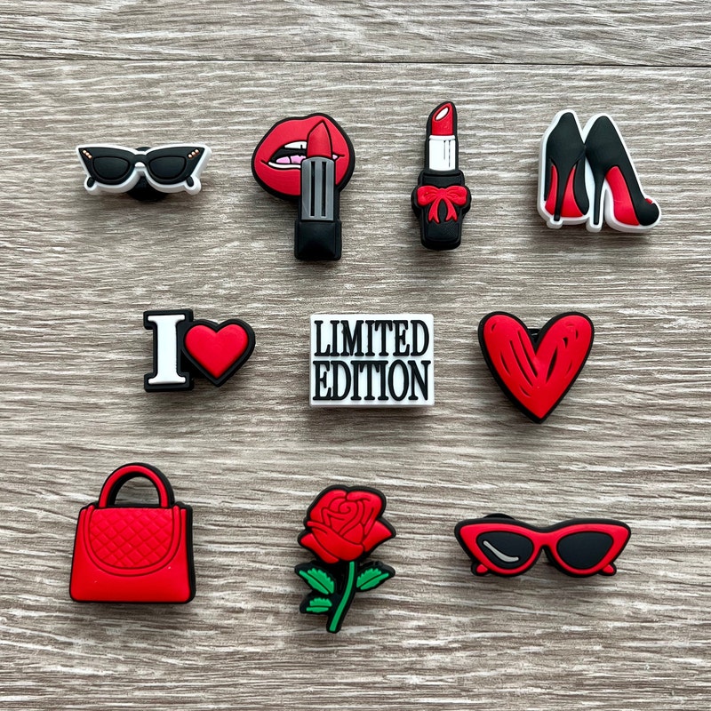 Red Lipstick Bag Charm - Etsy