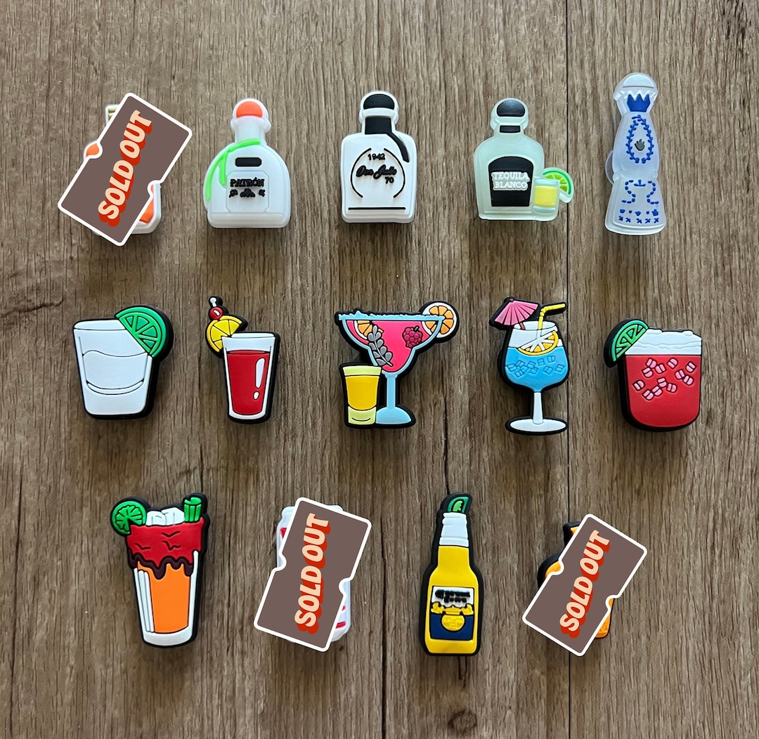 Cocktail Croc Charms Hard Liquor Shoe Charm Party Drink Croc Charm ...