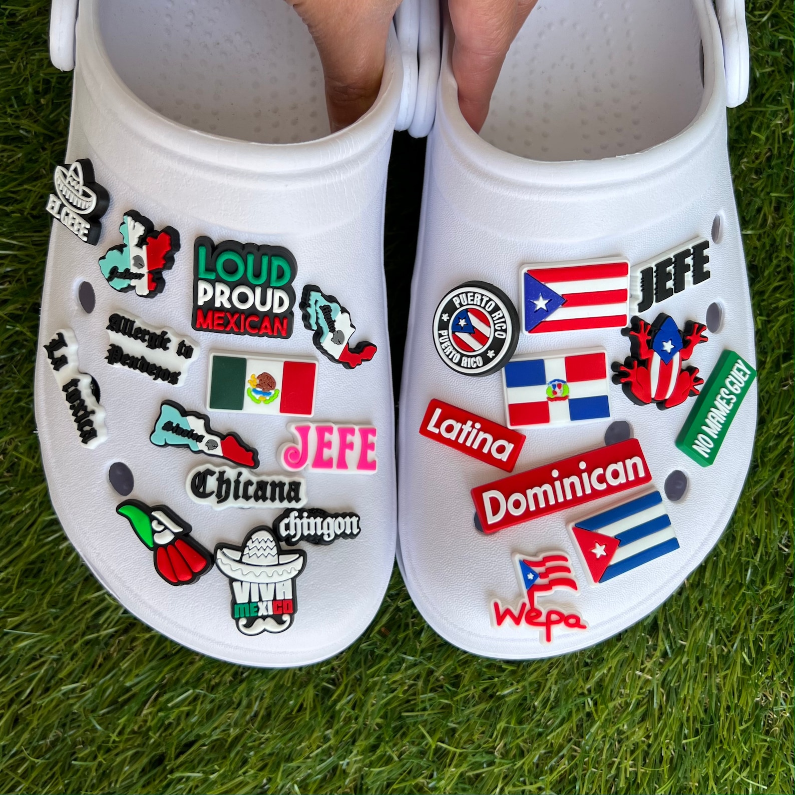 Mexican Hispanic Croc Charms Latino Shoe Charms Dominican - Etsy