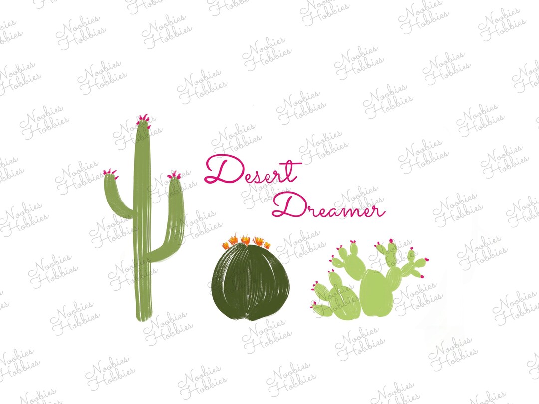 Desert Dreamer Cactus PNG - Etsy