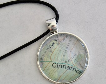 Topographic Necklace - Etsy