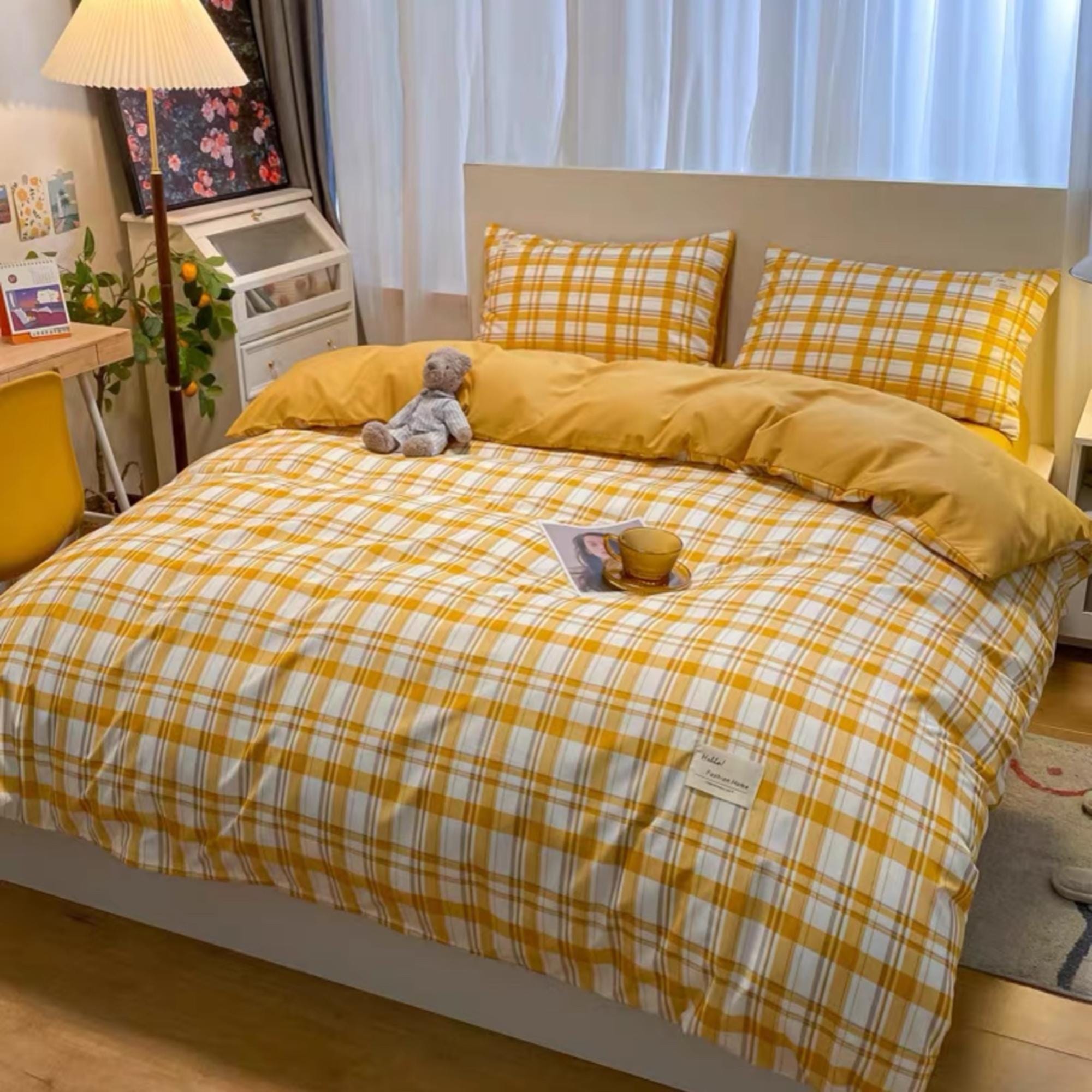 Plaid, Striped Cotton Duvet Cover Queen, Bedding Cotton Duvet Covers ...