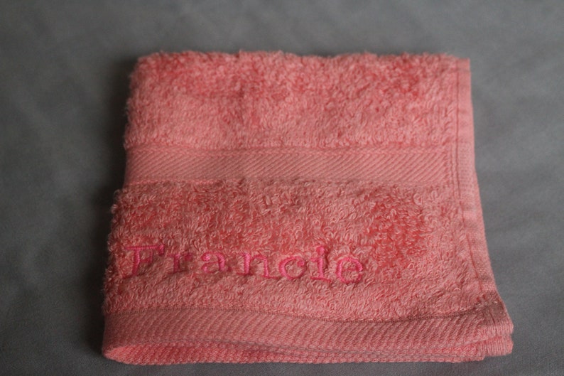 Personalised Embroidered Face Cloth - Etsy UK