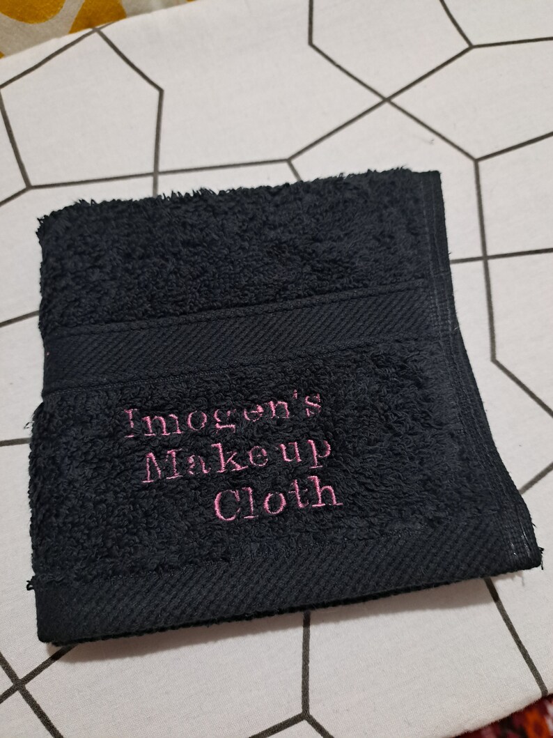 Personalised Embroidered Face Cloth - Etsy UK