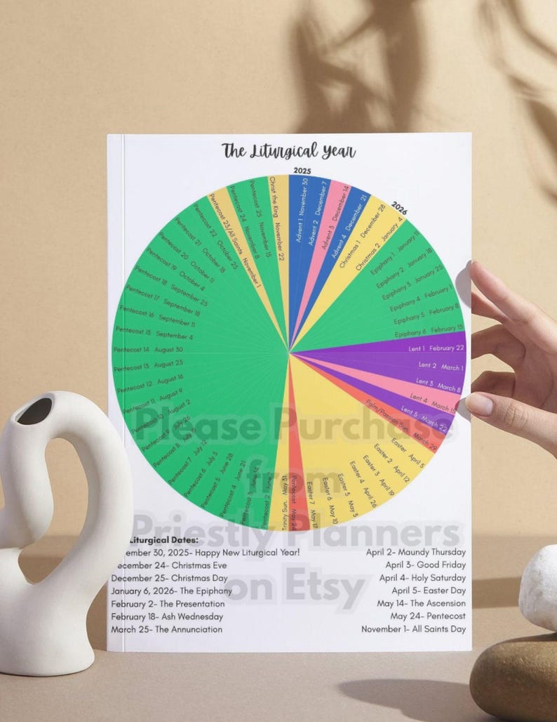 Liturgical Calendar Wheel: Church Year Reference (digital Download) - Etsy