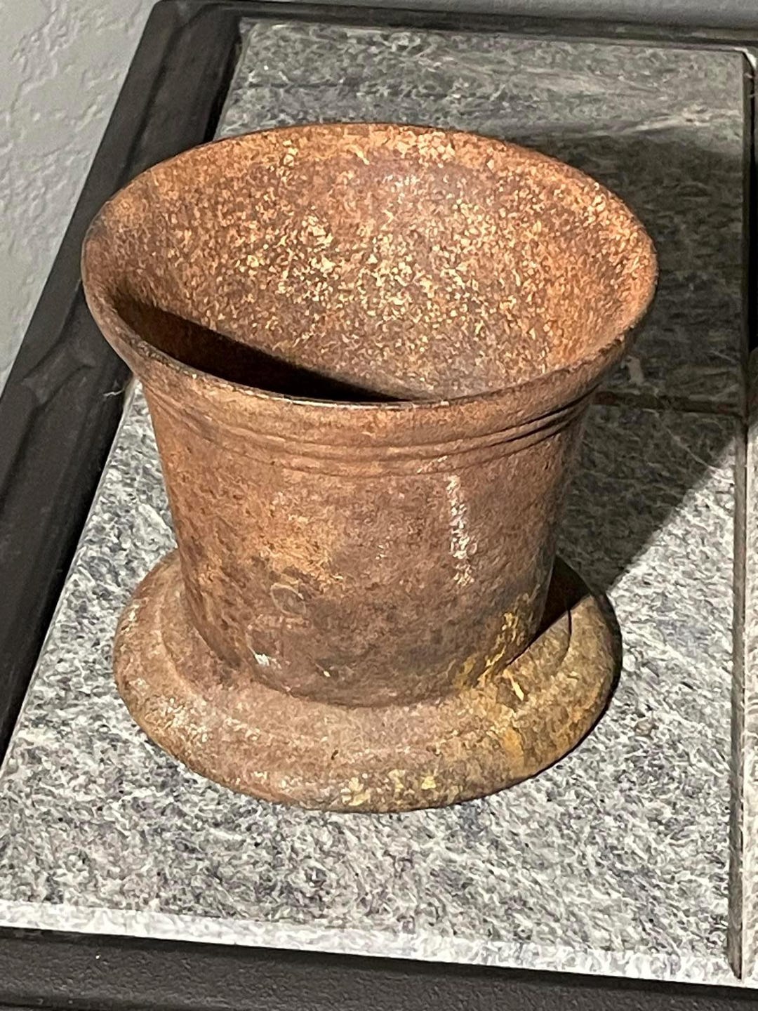 Antique Cast Iron Mortar - Etsy