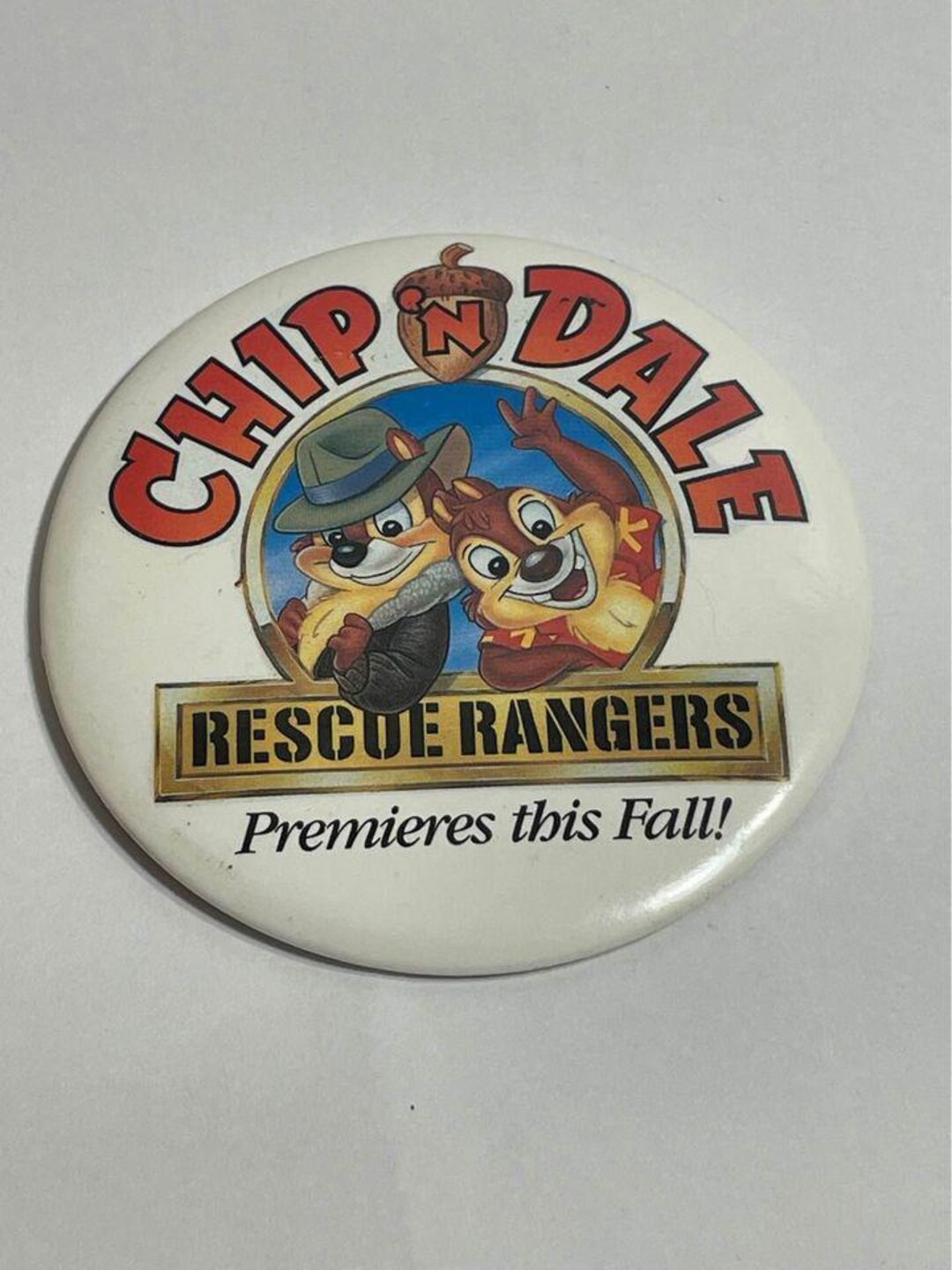 Vintage Disney Chip N Dale Rescue Rangers Pin Back Button - Etsy