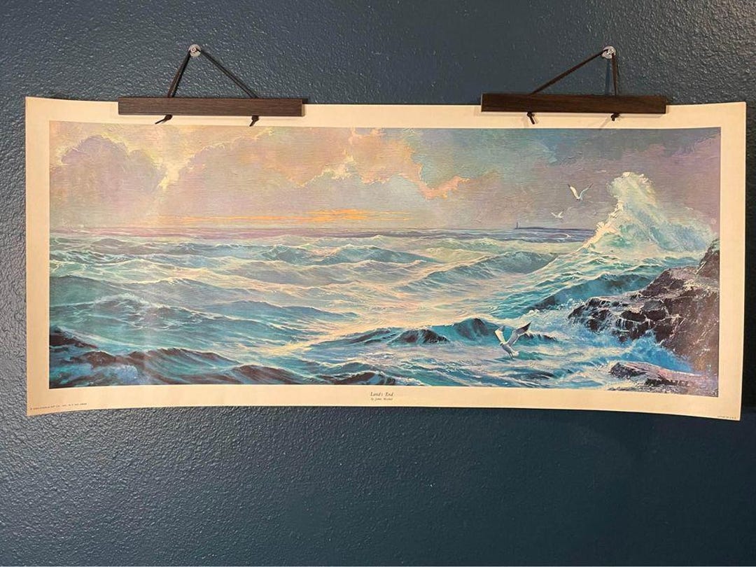 Vintage James Mitchell Lithograph of lands End 1963 - Etsy