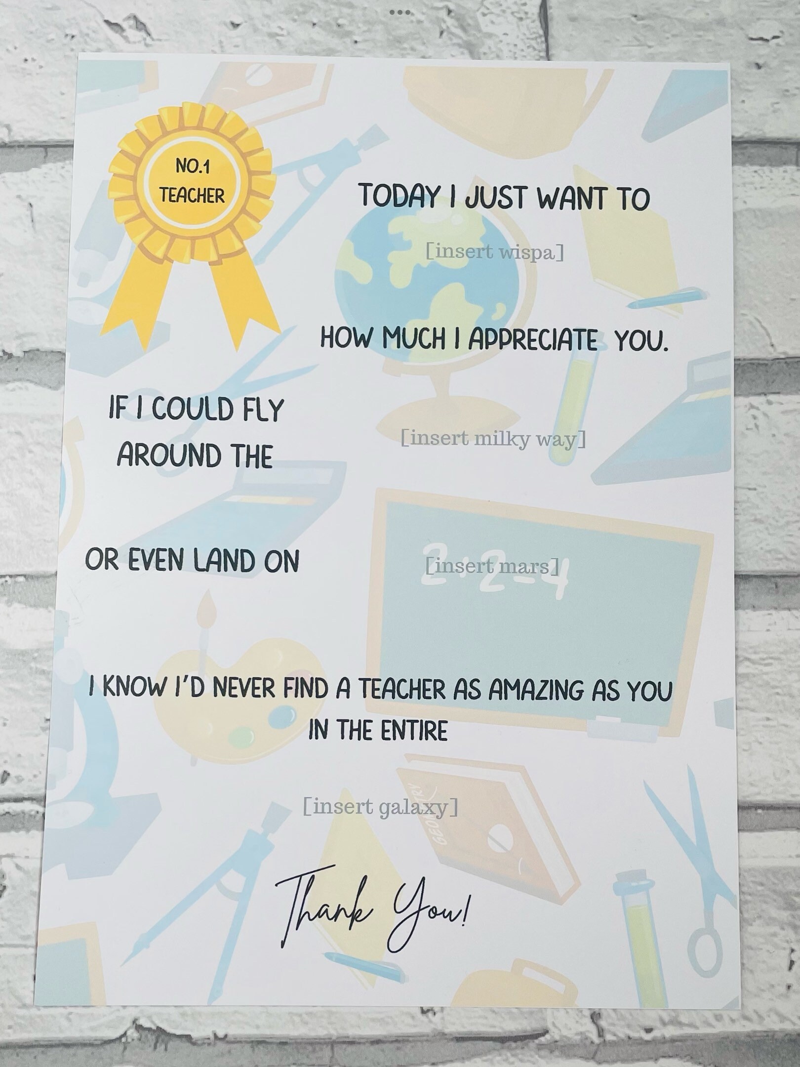 Teacher Chocolate Poem, Chocolate Poem, Teacher Chocolate Gift ...