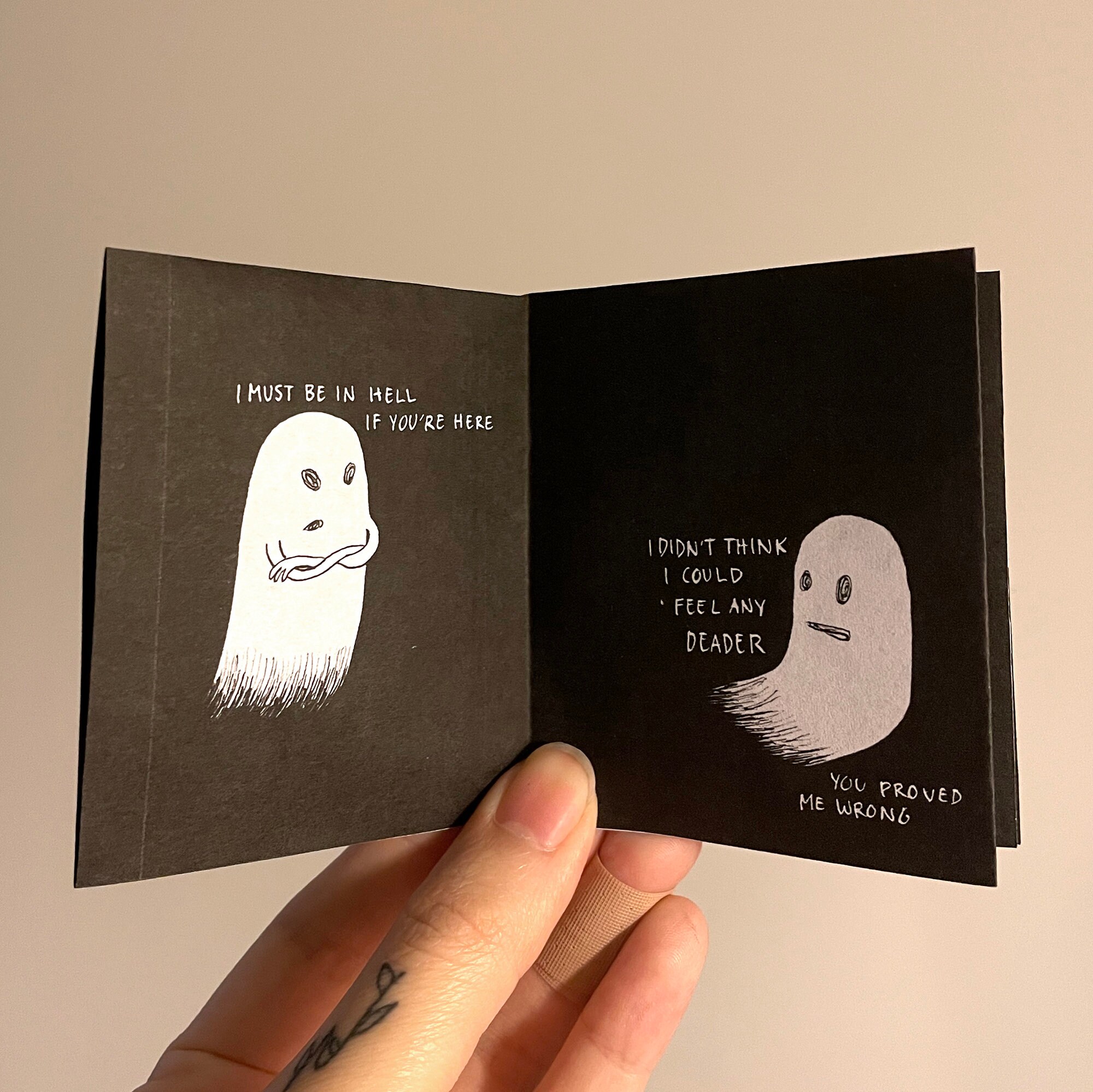 Zine Sassy Ghost Mini Zine Cute Ghost Art - Etsy