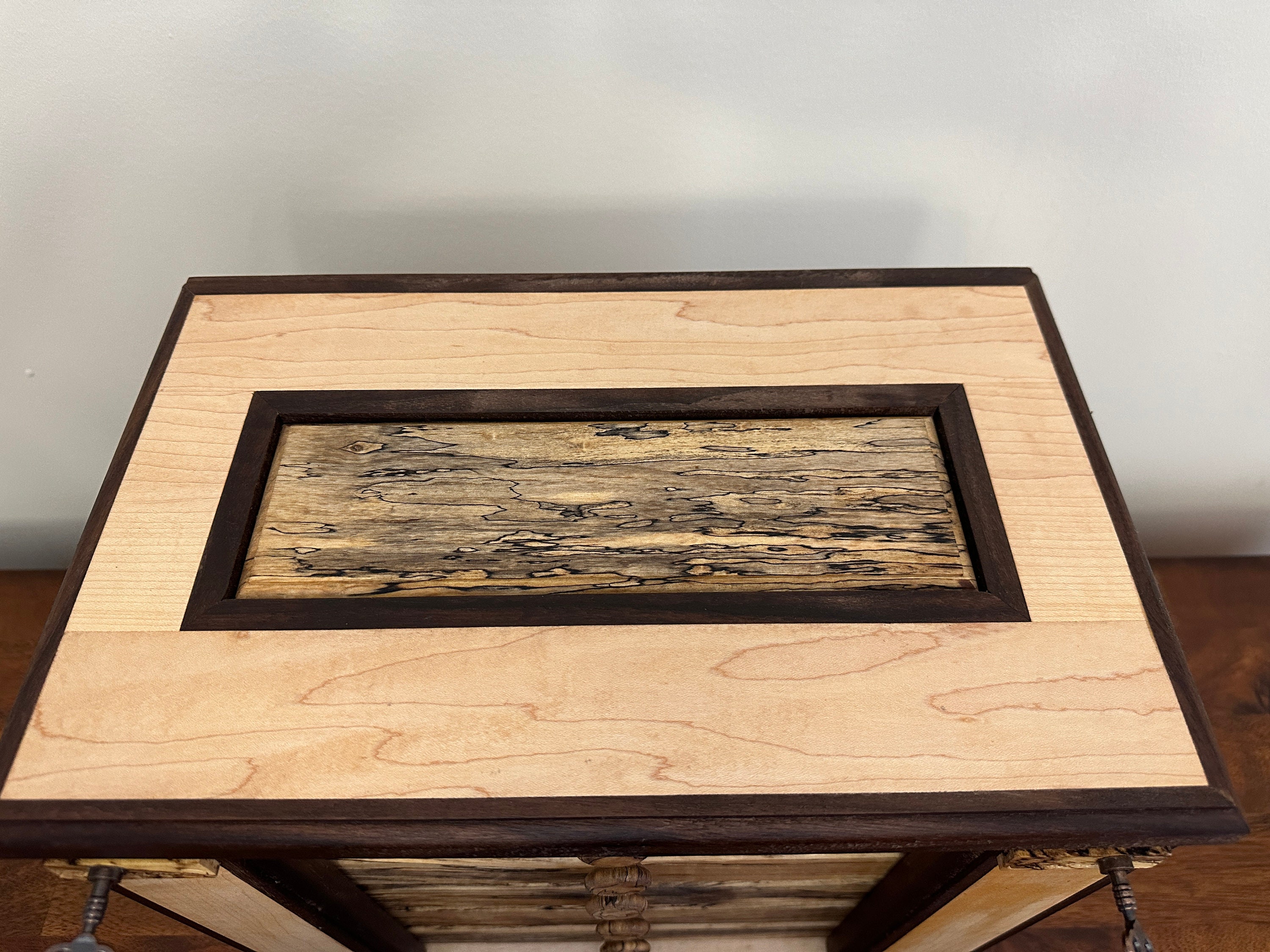 Spalted Maple, Tamarind, and Walnut, Large Jewelry Box. - Etsy