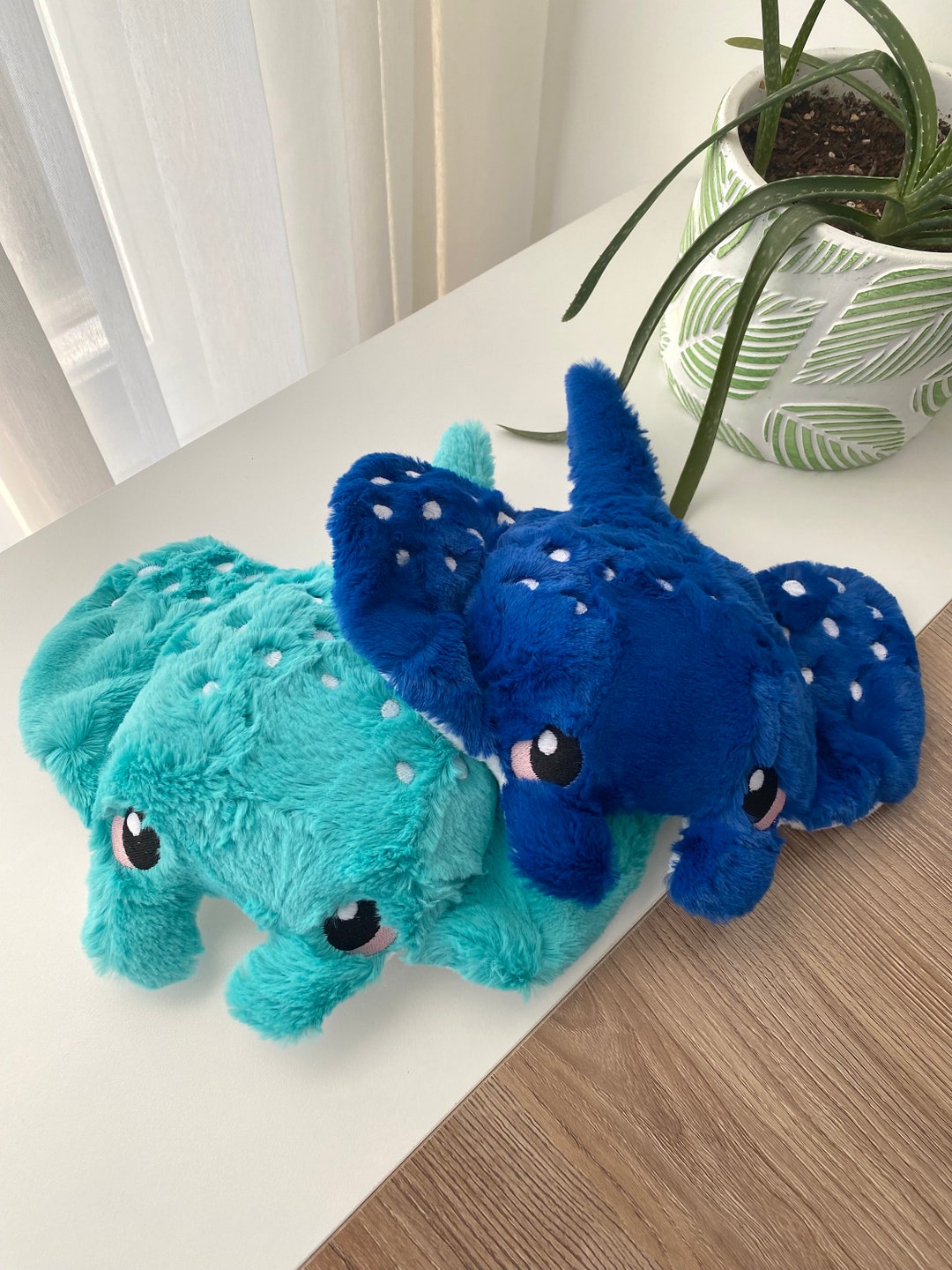 Handmade Manta Ray Stingray Fluffy and Soft Plushie - Etsy