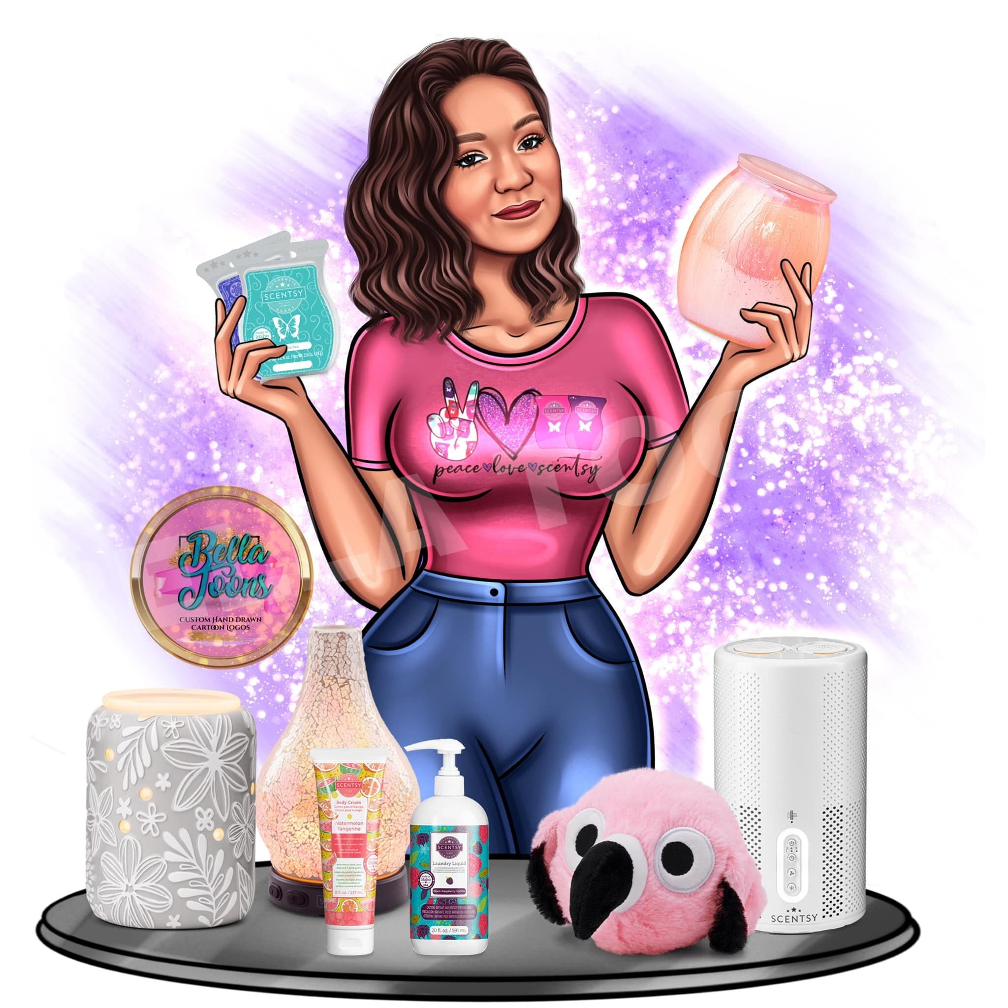 Scentsy Cartoon Logo, Wax Boss Logo, Cartoon Logo, Scentsy, Business ...