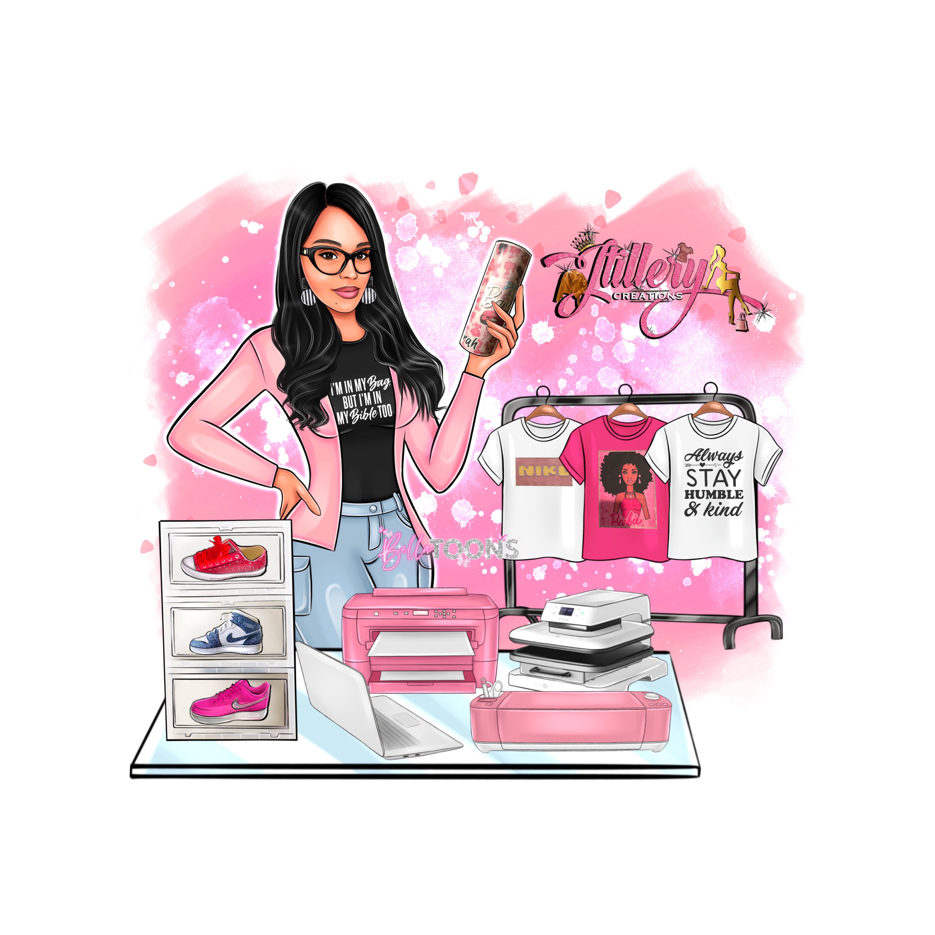 Business Logo, Cricut, Cartoon Design, Logo, Craft Logo Design, Custom ...