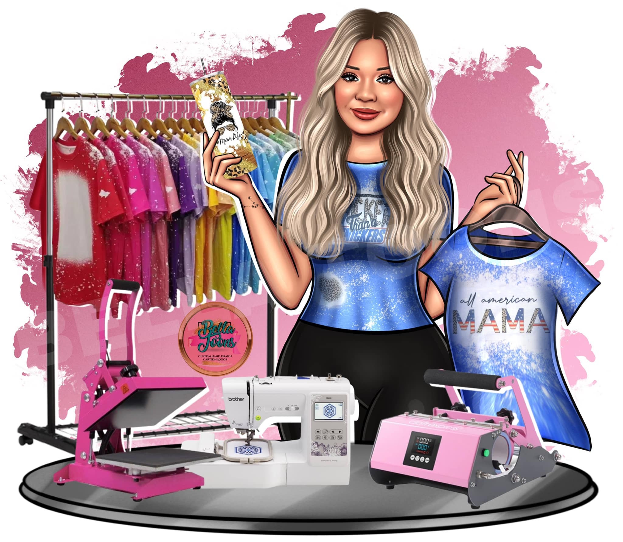 Crafter Logo Design, Crafter Logo, Cartoon Logo, Portrait Logo, Cartoon ...