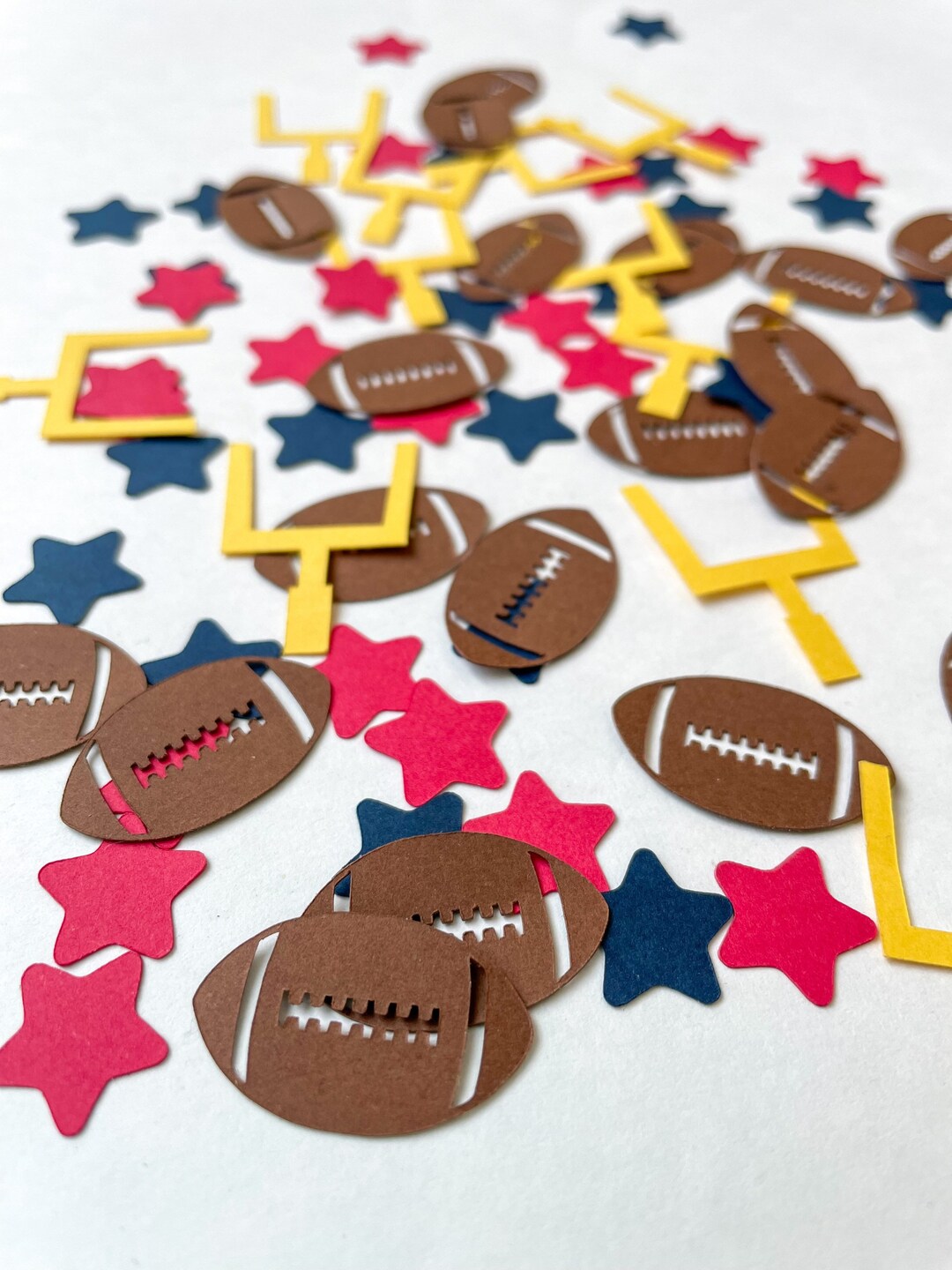 Confetti- Football, Goal Posts, Stars- 200 Pieces | Football Theme ...