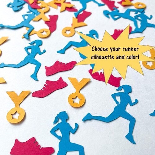 Confetti Runner Medal Sneaker 175 Pieces Runner Theme - Etsy