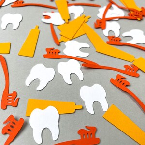 Confetti- Tooth, Toothbrush, Toothpaste- 150 Pieces | Dentist Party ...