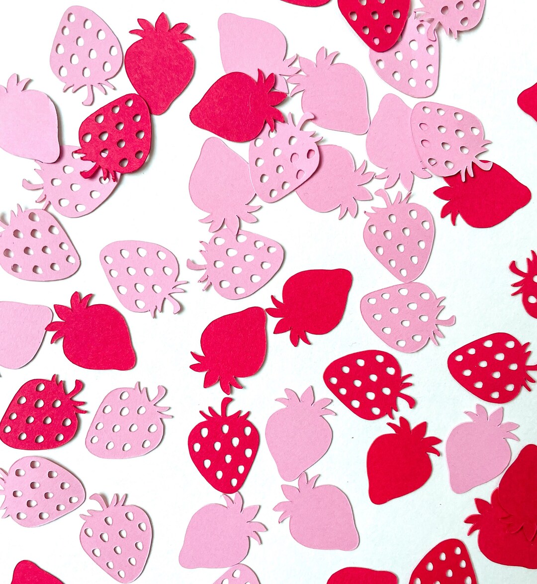Confetti- Strawberries- 150 Pieces | Berry First Theme | Fruit Party ...