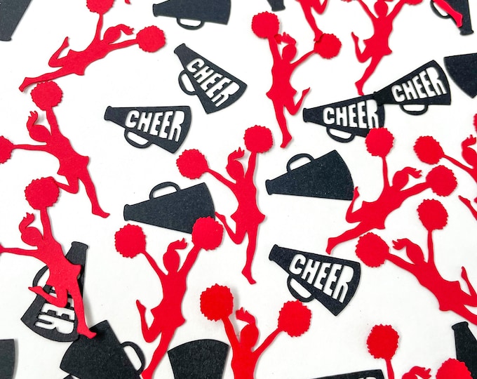 Confetti- Cheerleaders and Megaphone- 170 Pieces | Cheer Theme | Sport ...