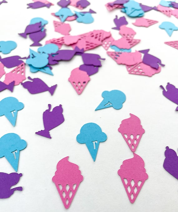 Confetti Ice Cream 180 Pieces Ice Cream Theme Dessert - Etsy