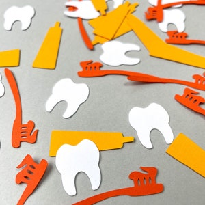 Confetti- Tooth, Toothbrush, Toothpaste- 150 Pieces | Dentist Party ...