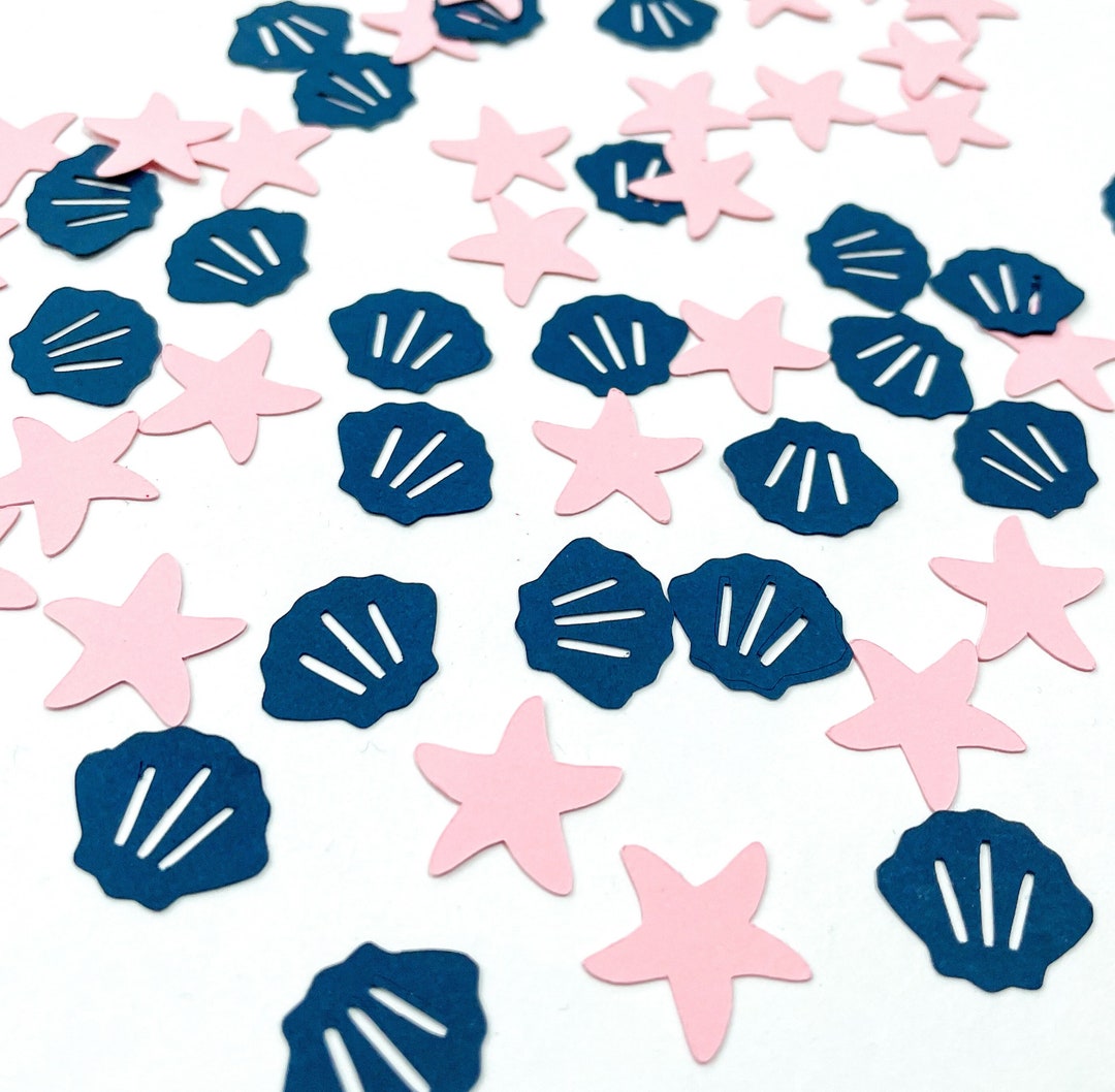 Confetti- Shell and Starfish- 150 Pieces | Beach Party | Summer Theme ...